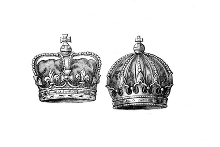 English Royal Crown Brazilian Imperial Crown Editorial Stock Photo ...
