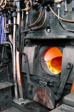 Inside Engine Boiler Fire Editorial Stock Photo - Stock Image ...
