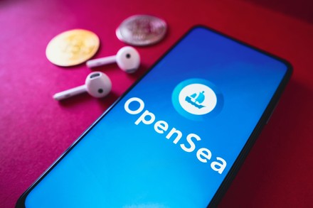 This Photo Illustration Opensea Logo Seen Editorial Stock Photo - Stock ...