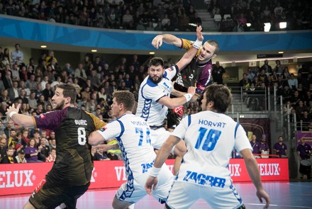 Benjamin Buric Romain Lagarde Hbc Nantes Editorial Stock Photo - Stock ...