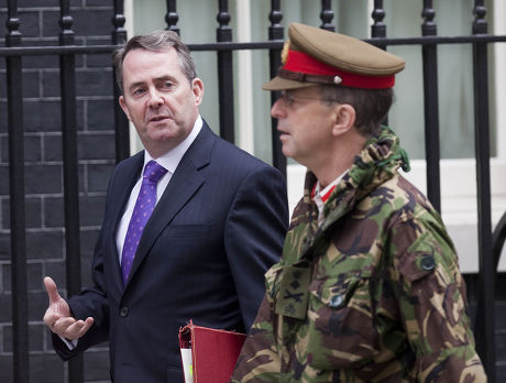 Defence Secretary Liam Fox Arrives Downing Editorial Stock Photo ...