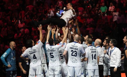 Celebration Victory Montpellier Hb During Ehf Editorial Stock Photo ...