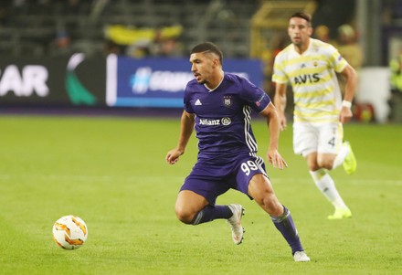 Eljif Elmas Fenerbahce Sebastiaan Bornauw Anderlecht Editorial Stock ...