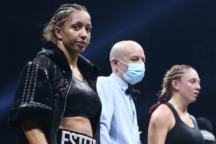 Estelle Mossellyyoka Emma Gongora During Boxing Editorial Stock Photo ...