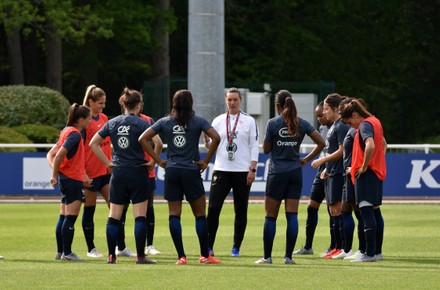Corinne Diacre Coach France Giving Instructions Editorial Stock Photo ...