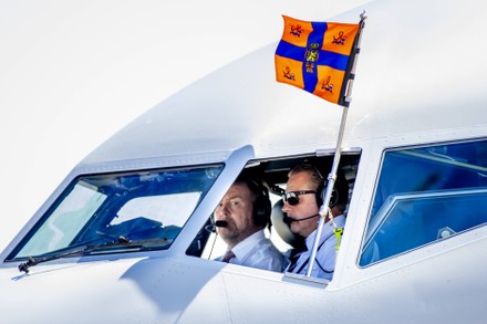 Pilot King Willemalexander Arriving Vienna International Editorial ...