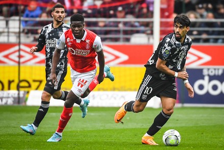 FOOTBALL - FRENCH CHAMP - REIMS v LYON, , Reims, France - 20 Mar 2022 ...