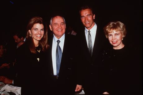 Maria Shriver M Gorbatchev Arnold Schwarzenegger Editorial Stock Photo ...