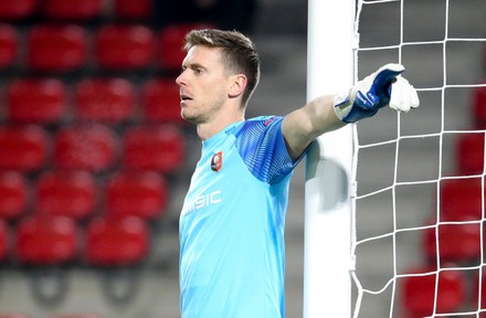 Goalkeeper Stade Rennais Romain Salin During Editorial Stock Photo ...