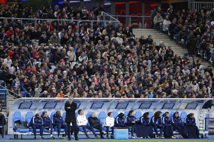 Laurent Blanc Psg Staff Players During Editorial Stock Photo - Stock ...