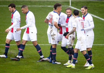 Neymar Jr Psg Celebrates His First Editorial Stock Photo - Stock Image ...