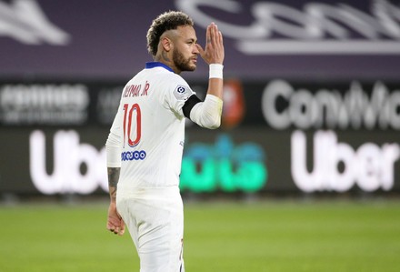 Neymar Jr Psg Celebrates His Goal Editorial Stock Photo - Stock Image ...