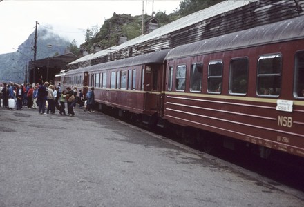 Train Voss Station Vossevangen Around 1980date Editorial Stock Photo ...