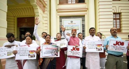 Rashtriya Janata Dal Rjd Legislators Demonstrating Editorial Stock ...
