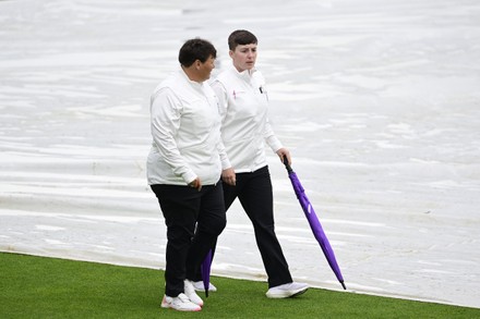 Umpires Anna Harris Sue Redfern Conduct Editorial Stock Photo - Stock ...