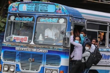 Passengers Hang On Overcrowded Bus Amid Editorial Stock Photo - Stock ...