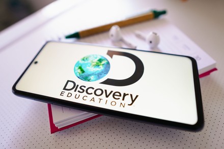 This Photo Illustration Discovery Education Logo Editorial Stock Photo ...