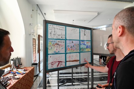 'War Drawn with a Crayon' exhibition, Szczecin, Poland - 01 Jul 2022 ...