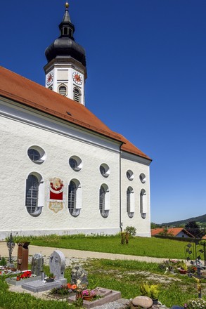 Church St Ulrich Wertach Allgaeu Bavaria Editorial Stock Photo - Stock ...