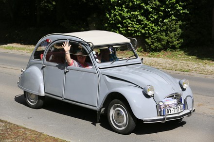 Citroen 2cv Ente Vintage Car Ride Editorial Stock Photo - Stock Image ...