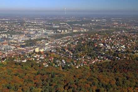 View Autumn Stuttgart Tv Tower City Editorial Stock Photo - Stock Image ...
