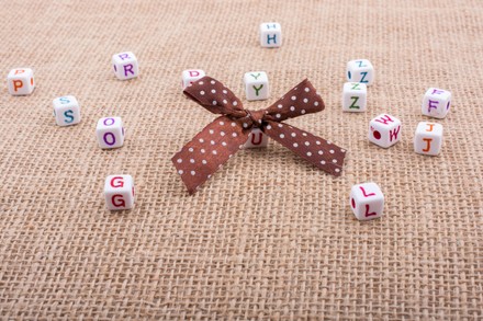 Ribbon Scattered Dicesized Alphabet Cubes On Editorial Stock Photo ...