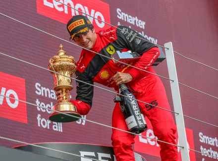 Carlos Sainz 55 Spa Scuderia Ferrari Redaktionelles Stockfoto ...