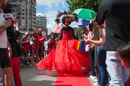 Transgender Drag Performers Participate Catwalk During Editorial Stock ...