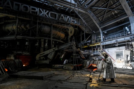Employee Heatresistant Suit Seen Work Foundry Editorial Stock Photo ...