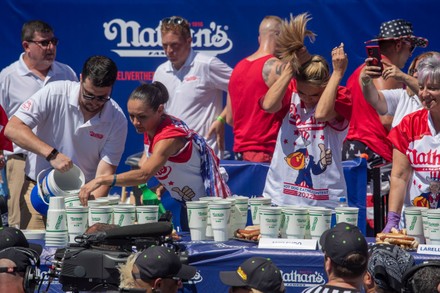 Top Female Competitive Eaters Michelle Lesco Editorial Stock Photo ...