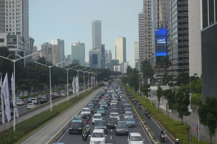 Vehicles Seen During Traffic Jam Jakarta Editorial Stock Photo - Stock Image | Shutterstock