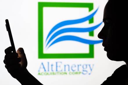 This Photo Illustration Altenergy Logo Seen Editorial Stock Photo ...