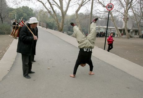 Xu Tiancheng Walking On His Hands Editorial Stock Photo - Stock Image ...