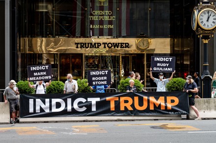 People Hold Signs Saying Indict Mark Editorial Stock Photo - Stock ...