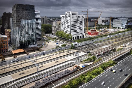 Zuidas Business Center Amsterdam A10 Ring Editorial Stock Photo - Stock ...