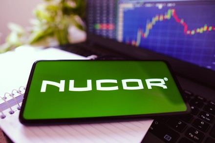 This Photo Illustration Nucor Corporation Logo Editorial Stock Photo ...