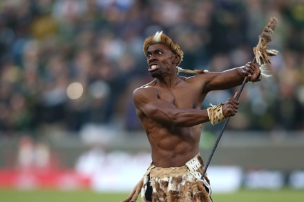 Impi Warriors Lead South Africa Out Editorial Stock Photo - Stock Image ...