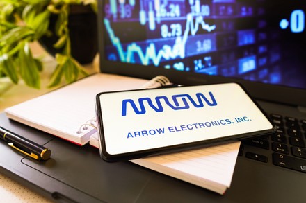 This Photo Illustration Arrow Electronics Logo Editorial Stock Photo ...