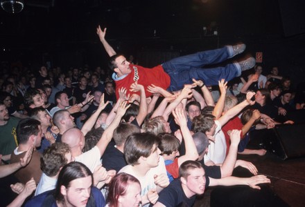 Concertgoers Stage Diving During Concert Berlins Editorial Stock Photo ...
