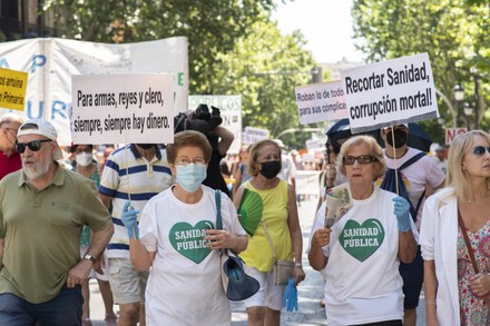 Demonstration Pro Public Healthcare Against Health Editorial Stock ...