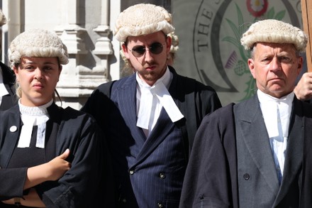 Criminal Barristers Wear Robes Wigs Picket Editorial Stock Photo ...