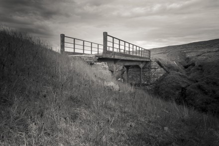 Dilapidated Concrete Bridge Over Small Stream Editorial Stock Photo ...