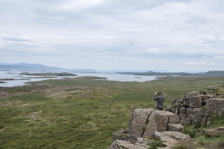 Tourist Photographs View Over Islands Brokey Editorial Stock Photo ...