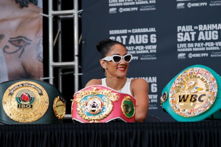 Puerto Rican Boxer Amanda Serrano Answers Editorial Stock Photo - Stock ...
