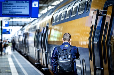 Ns Conductor Work During Morning Rush Editorial Stock Photo - Stock ...