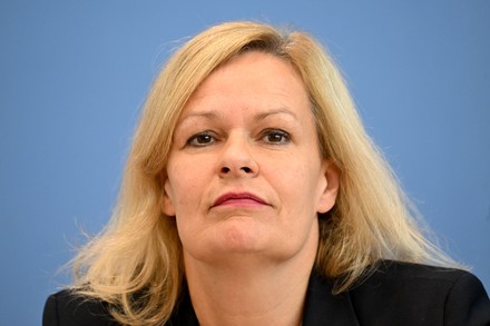German Federal Minister Interior Community Nancy Editorial Stock Photo ...