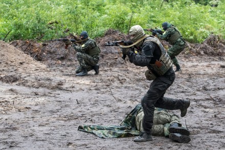 Members Ukrainian Territorial Defense Forces Participate Editorial ...