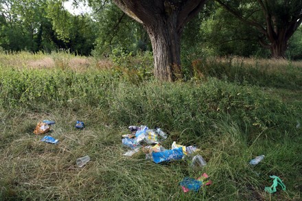 Litter Rubbish Left Countryside Near Peterborough Editorial Stock Photo ...