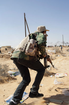Rebel Soldier Pinned Down By Sniper Editorial Stock Photo - Stock Image ...