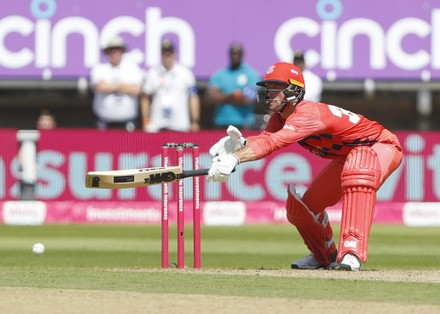 Lancashire Player Dane Vilasc Stretches During Editorial Stock Photo ...